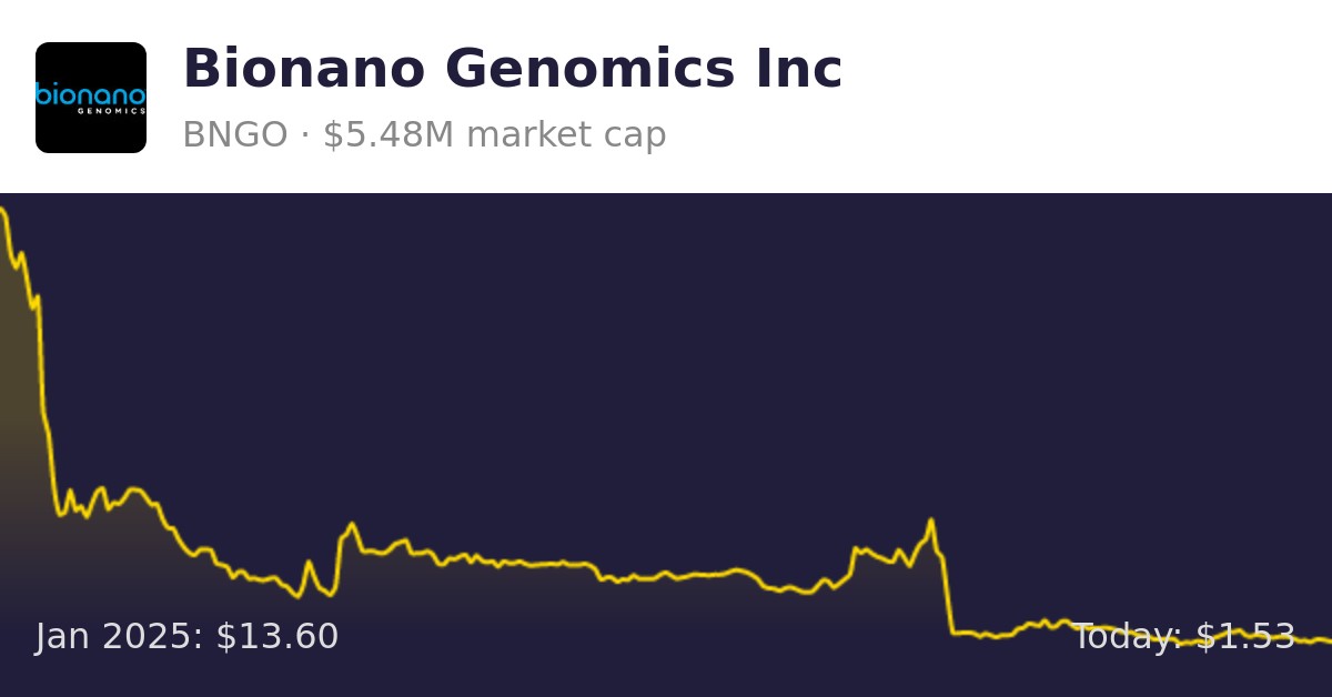 Bionano Genomics (BNGO) | Finance information