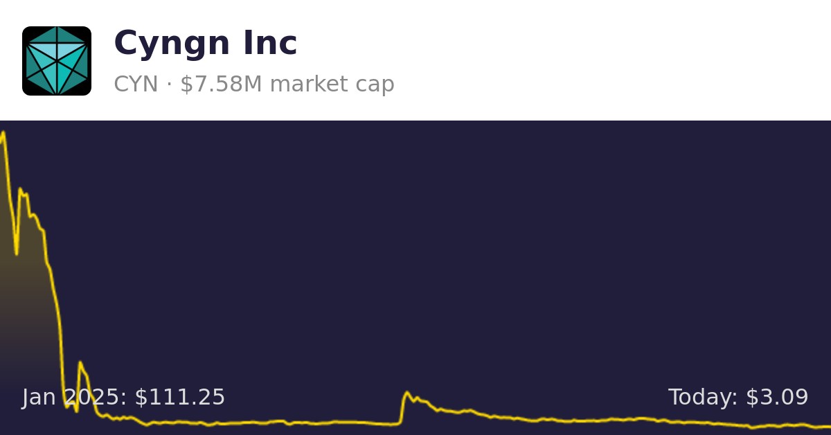 Cyngn (CYN) | Finance information