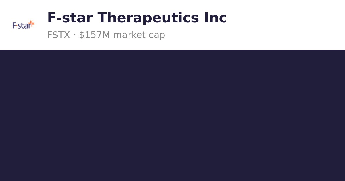 F-star Therapeutics (FSTX) | Finance information