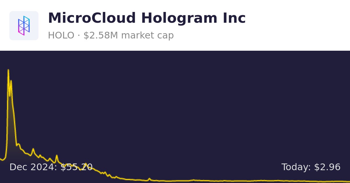 MicroCloud Hologram (HOLO) | Finance information
