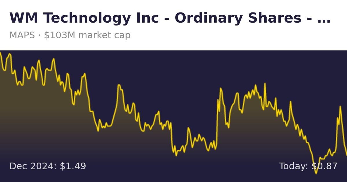 WM Technology (MAPS) | Finance information